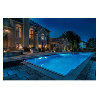 Plainfield, IL Swimming Pool with Swim Lane and 2 Automatic Covers ...