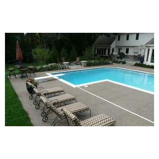 Pool and Outdoor Living Area, Tiverton Road, Bloomfield Hills, Michigan ...