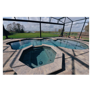 Pool and Spa with Panoramic Screen Enclosure in Saint Cloud, Florida ...