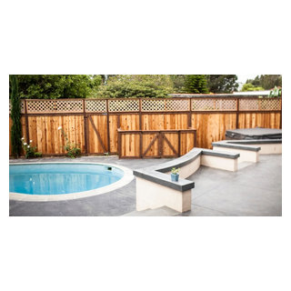 Pool Area and Retaining Wall Seating - Klassisch modern - Pools ...