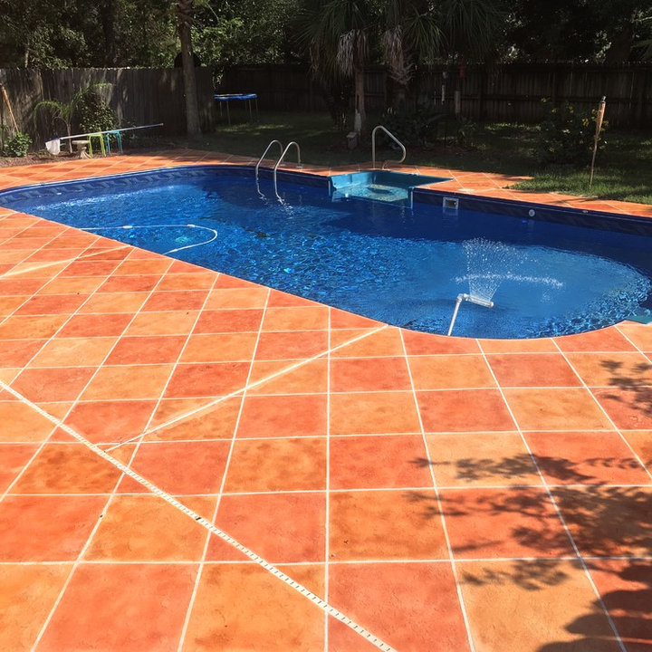 Diamond Pattern Concrete - Photos & Ideas | Houzz