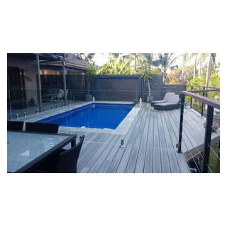 Pool, deck, water feature and balustrade - Contemporary - Pool - Sydney ...
