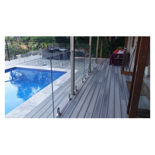 Pool, deck, water feature and balustrade - Contemporary - Pool - Sydney ...