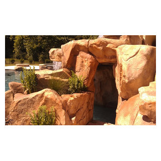 Pool Grottos/Wine Caves - Tropical - Pool - Charlotte - by Creative ...