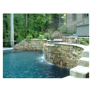 Pool on Steep Slope - Traditional - Pool - Other - by User | Houzz