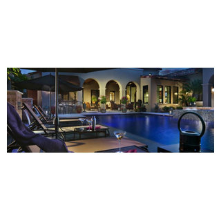 Pool Side - Mediterranean - Pool - Other - by Sims Mackenzie Design ...