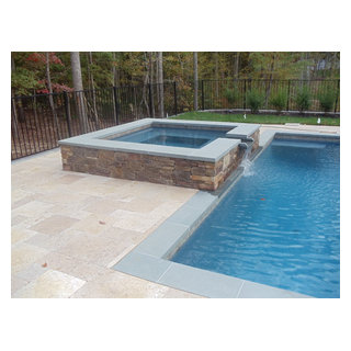 Pool, Spa and Outdoor Room - Traditional - Pool - Richmond - by ...
