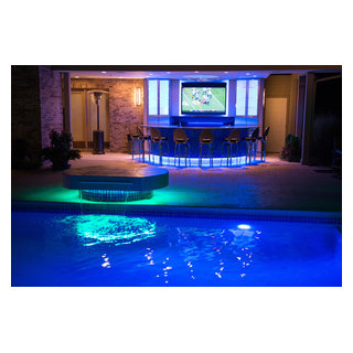 Pool with Accent Lighting - Modern - Pool - Cedar Rapids - by Solomon ...