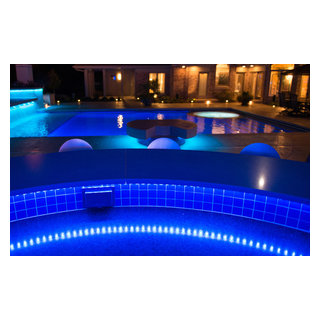 Pool with Accent Lighting - Modern - Pool - Cedar Rapids - by Solomon ...