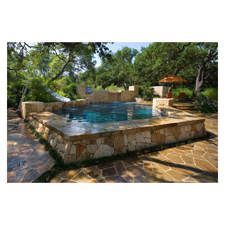 Pool With Basketball Goal - Traditional - Pool - Austin - by Keith Zars ...