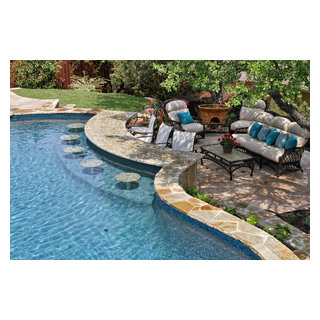 Pool With Swim Up Bar - Traditional - Pool - Austin - by Keith Zars ...
