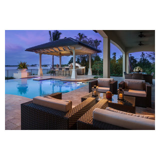 Pool with Wet Bar - Modern - Swimming Pool & Hot Tub - Miami - by ...