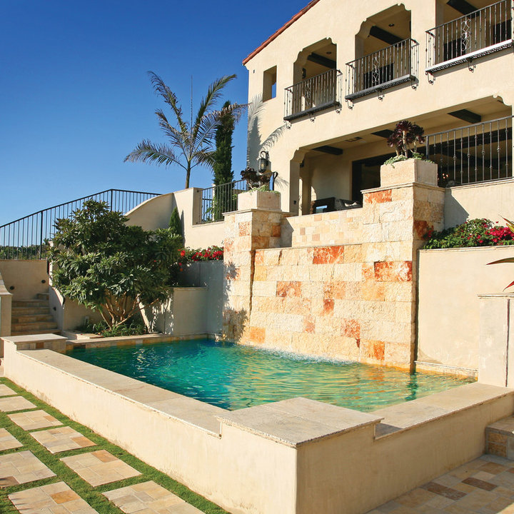 75 Mediterranean Courtyard Pool Ideas You'll Love - November, 2024 | Houzz
