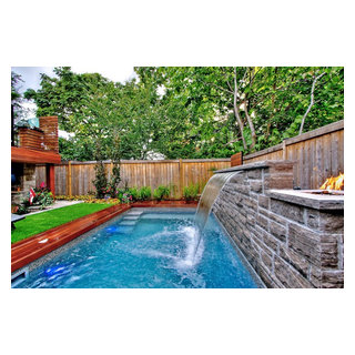Postage Stamp Yard Loaded with Features - Transitional - Pool - Toronto ...