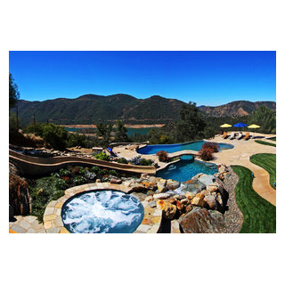 Premier Pools & Spas Tropical Breeze Pebble Tec - Modern - Pool ...