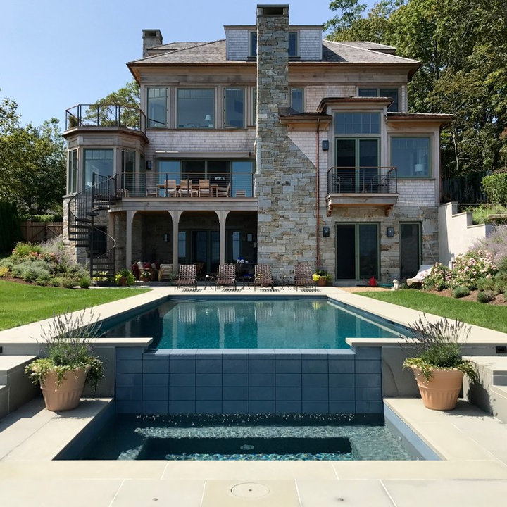 Pebble Sheen Prism Blue - Photos & Ideas | Houzz