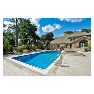 Prospect Heights Outdoor Living Project with Swimming Pool and Hot Tub ...