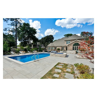 Prospect Heights Outdoor Living Project with Swimming Pool and Hot Tub ...