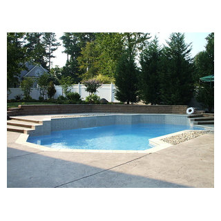 Raised & Reverse Bond Beams - Craftsman - Pool - DC Metro - by THE POOL ...