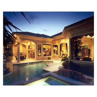 Rear Elevation and Pool - Mediterranean - Pool - Miami - by Yates ...