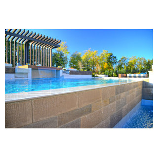 Rear Elevation/Pool - Modern - Pool - Indianapolis - by Homes by Design ...