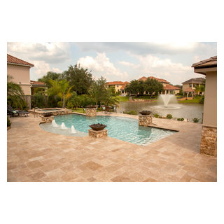 Recent Jobs - Transitional - Pool - Orlando - by Baystone Tile | Houzz