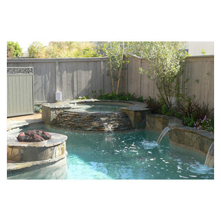 Red Mountain Stone Coping, Veneer, and Rip Rap | Swan Pools | Swimming ...
