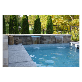 Reef Custom Rectangle Vinyl Liner, Lake St. Louis, MO - Modern - Pool ...