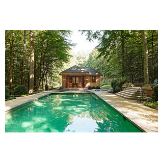 Relaxing Pool House in Great Falls, VA - Farmhouse - Pool - DC Metro ...