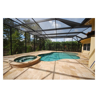 Residential Pool Enclosure - Contemporary - Swimming Pool & Hot Tub ...