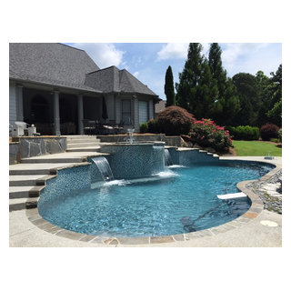 Residential Pool Renovations - French Gray PebbleSheen - Modern ...