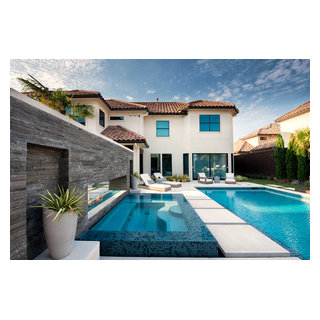 Resort Modern in Frisco TX - Modern - Pool - Dallas - by Pool ...