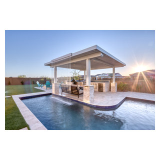 Resort-style Backyard in Sky Crossing - Modern - Pool - Phoenix - by ...