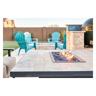 Resort-style Backyard in Sky Crossing - Modern - Patio - Phoenix - by ...