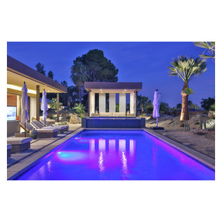 Resort Style Outdoor Living - Contemporary - Pool - Los Angeles - by ...
