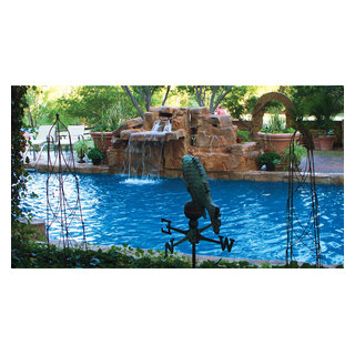 RicoRock 5 Ft Triple Swimming Pool Waterfall Kit - Montagne - Piscine ...