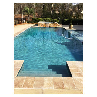 Riverchase, AL - Pool with Tanning Ledge & Spa - Pool - Birmingham - by ...