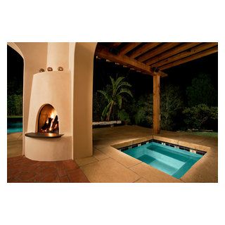 Riviera Pool House - Mediterranean - Pool - Santa Barbara - by Poirier ...