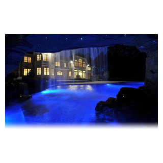 Saddle River NJ - Optic Lighting: Waterfalls and Grotto Design ...
