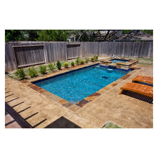 San Antonio Rectangle Plunge Pool/Spa - Traditional - Pool - Austin ...