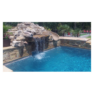 Satin Matrix Aqua Blue with Ocean Bead Glass - Bord de Mer - Piscine ...