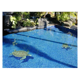 Sea Turtle Pool Tile Design for Paul Mitchell estate, Thank you Angus ...