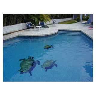 Sea Turtle Pool Tile Design - Pool - Hawaii - by Vogland.com LLC | Houzz