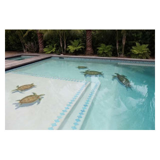 Sea Turtle Pool Tile Design - Pool - Hawaii - by Vogland.com LLC | Houzz