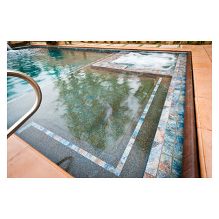 Automated Cover w/ Recessed Vault - Tropical - Pool - Los Angeles - by ...