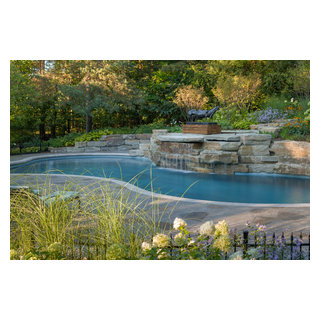 Sliding into Summer - Custom Concrete Slide & Pool - Rustic - Pool ...