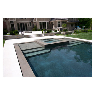 Slot overflow deck level pool - Contemporary - Pool - Philadelphia - by ...