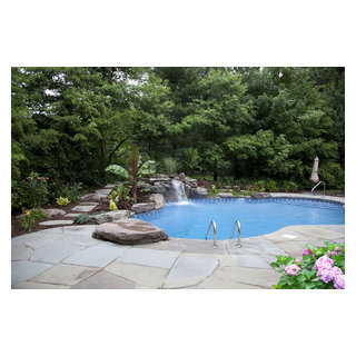 Small lagoon pool - Tropical - Pool - Newark - by Jardin Passion ...