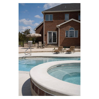 South Barrington Pool and Raised Spa - Traditional - Pool - Chicago ...