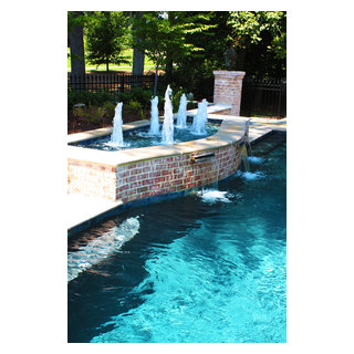 Southwind Formal Swimming Pool & Fountain Feature - Traditional - Pool ...